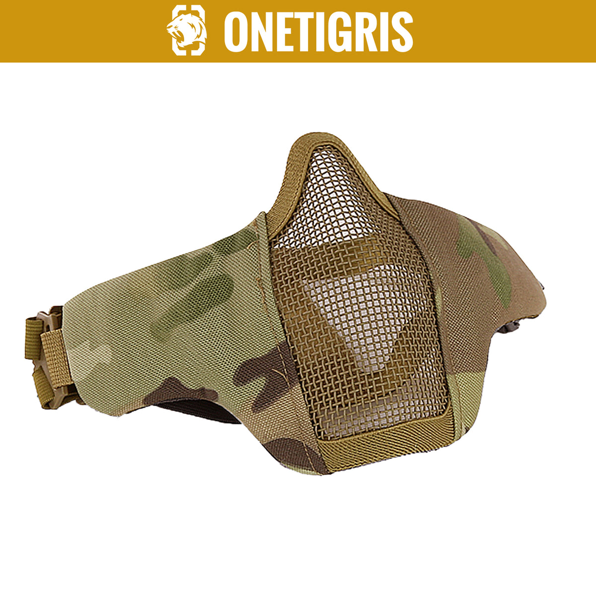 OneTigris Tactical Foldable Half Face Mask | Airsoft Lower Face ...