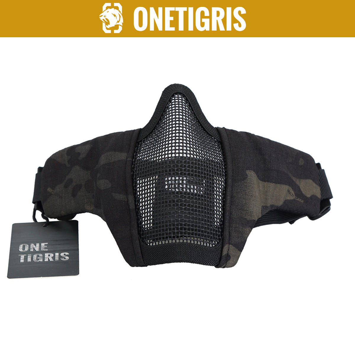 OneTigris Tactical Foldable Half Face Mask | Airsoft Lower Face ...